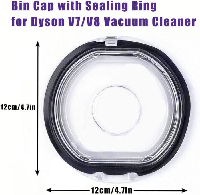 Couvercle de poubelle - KCVV - Dyson V7 V8 - avec anneau d'étanchéité ...