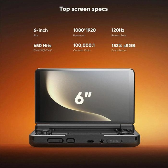 AYN Thor Pro console portable,à double écran Écran principal AMOLED 6 ...