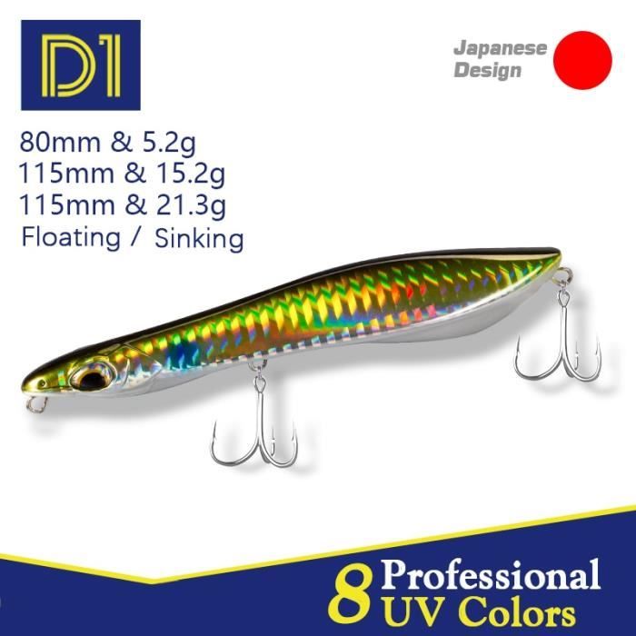 Pêche,leurre rigide coulant et flottant Popper,appât artificiel de haute qualité,matériel de ...