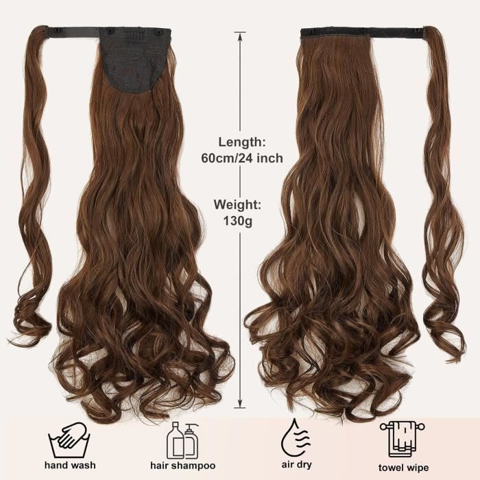 Postiche Queue De Cheval Extension Ponytail Cheveux Naturel Extension ...