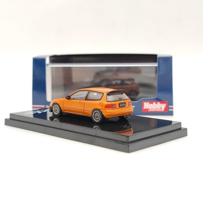 Hobby Japan 1/64 Honda Civic (EG6) JDM STYLE MESH WHEEL Orange HJ641017FP Moulé sous pression ...