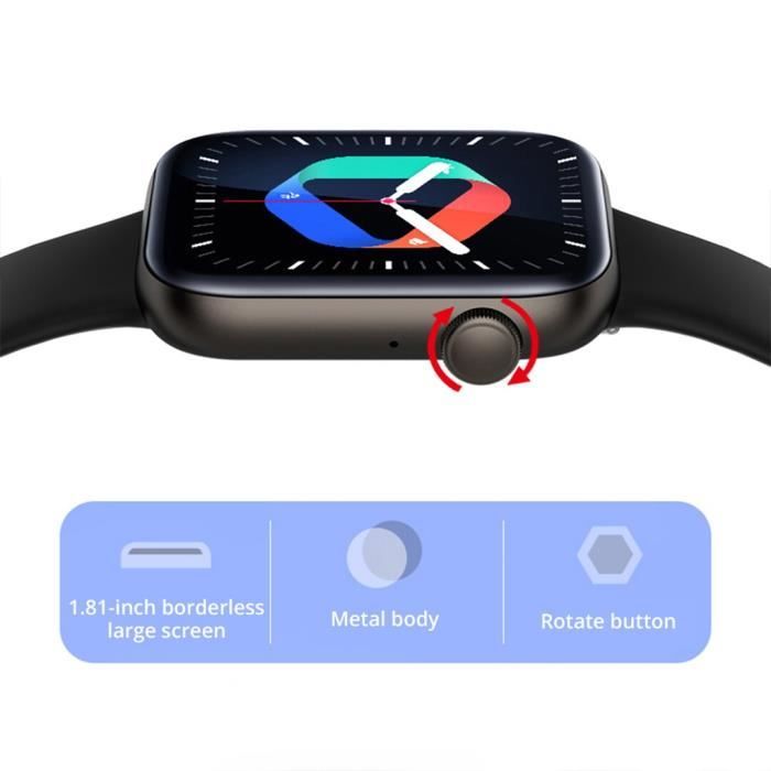 MONTRE CONNECTEE SPORT Colmi p45 2022 181 pouces Bluetooth appel ...