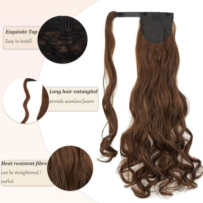 Postiche Queue De Cheval Extension Ponytail Cheveux Naturel Extension ...