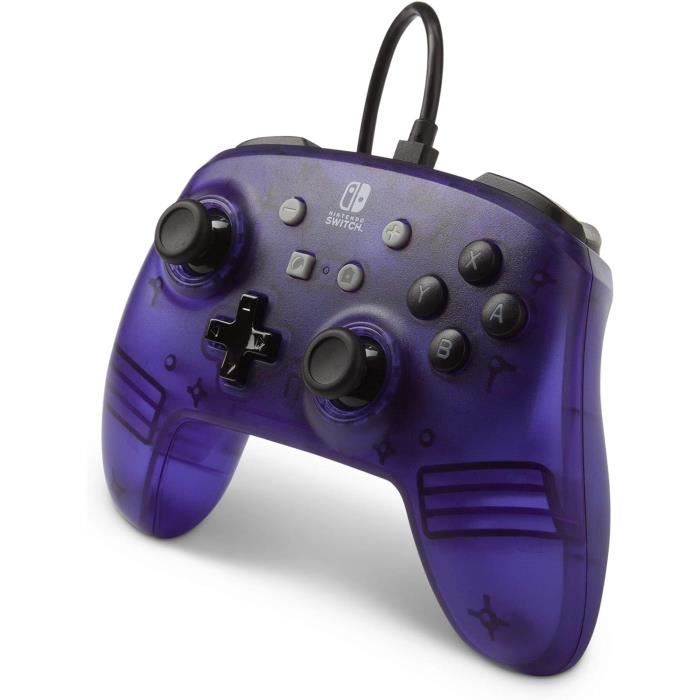 Manette Filaire Améliorée Pour Nintendo Switch - Violet Gelé[J716 ...