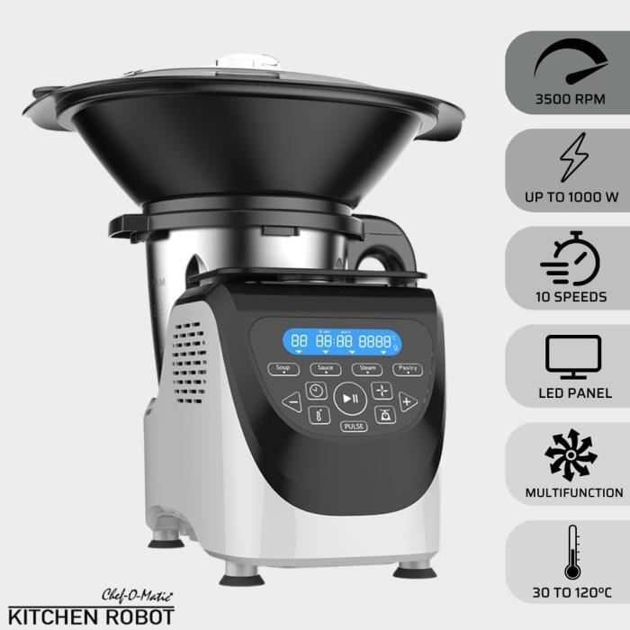 Robot De Cuisine Chef O Matic Kitchen Robot, 1000 W, 3 L, 3 500 Tr-Min ...