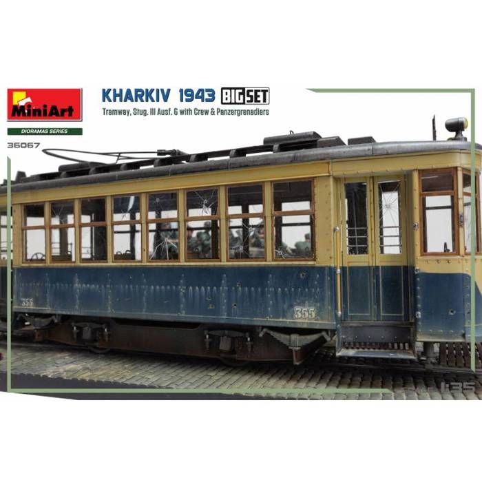 Diorama Militaire - MINIART - Kharkiv 1943 - Tramway - StuG III Ausf. G ...