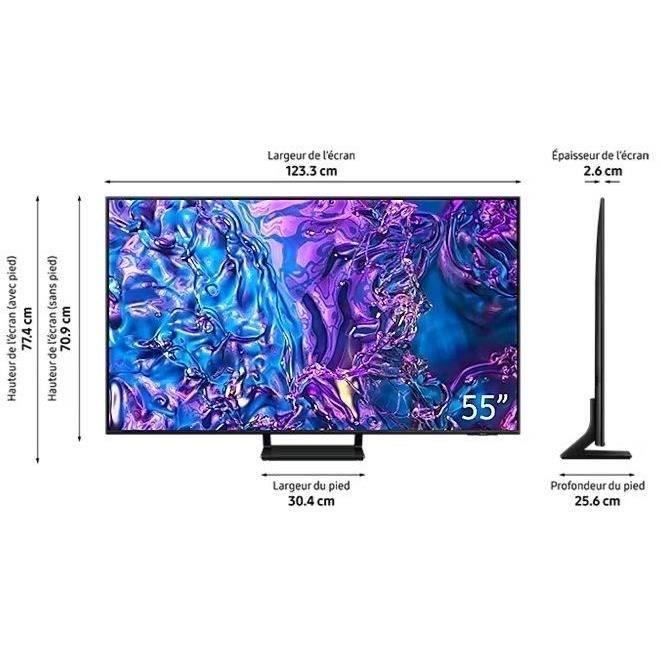 Samsung 55Q70D - TV QLED 55" (140 cm) - 4K UHD 3840x2160 - 120 Hz - HDR ...
