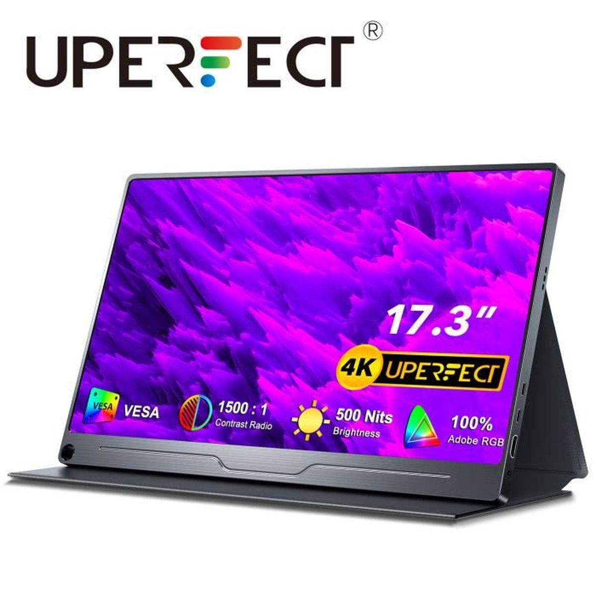 Moniteur Portable 17,3 Pouces 4K 3840*2160 UHD HDMI USB C IPS UPERFECT ...