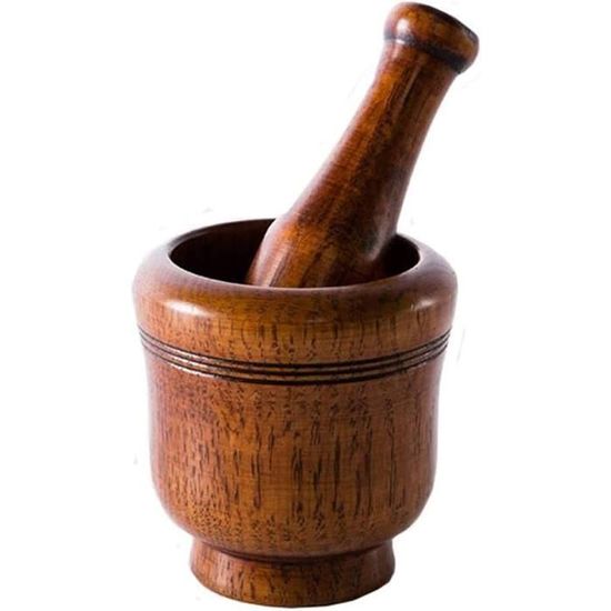 Mortier et Pilon en Bois | Ensemble de Pilon et mortier | Idéal pour ...