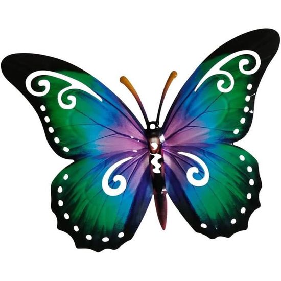 Décoration Murale En Métal (Papillon Gradiant 35 Cm)[u566] - Cdiscount Maison