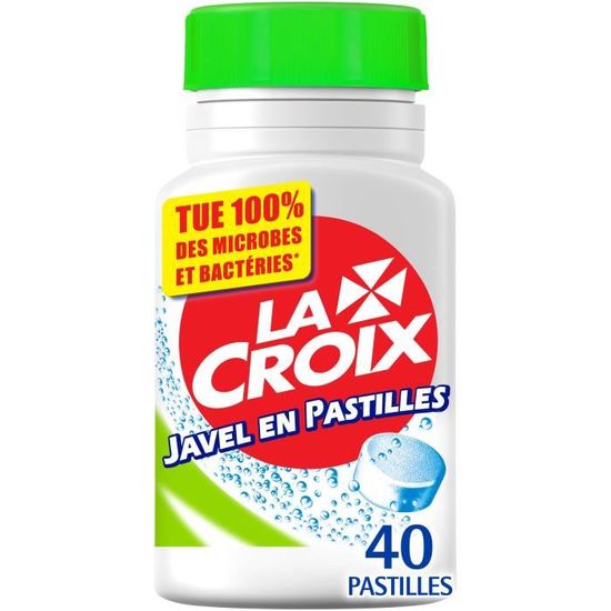 LACROIX Javel en pastilles Désinfectant - Boite de 40 pastilles ...