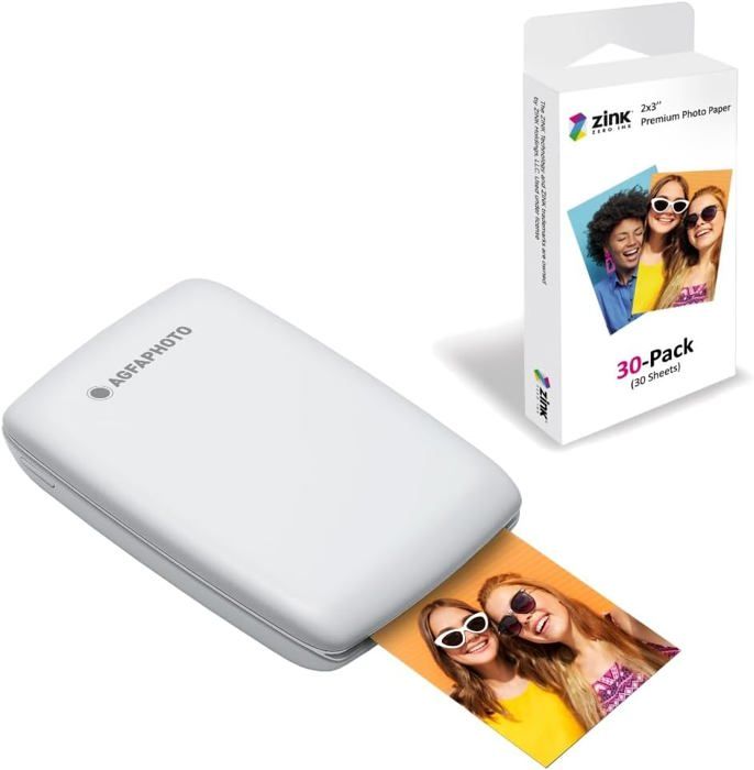 Pack Imprimante Zink Photos Instantanées+Recharge pour 30 Photos ...