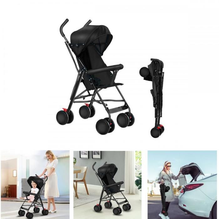 Poussette pliable Bebe-MENGDA-Poussette citadine-Avec Cotons et ...