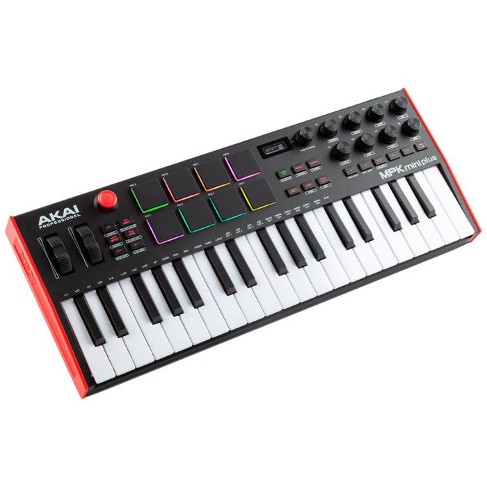 Clavier maître - AKAI PROFESSIONAL - MPKMINIPLUS - 37 mini touches - 8 ...