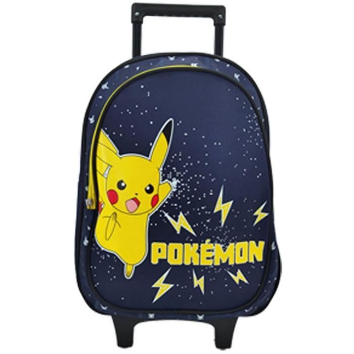 Grand trolley pokemon pikachu primaire 42cm - Cdiscount Bagagerie ...