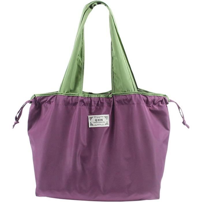 Sac De Courses,Grands Sacs De Courses Réutilisables Avec Cordon De ...