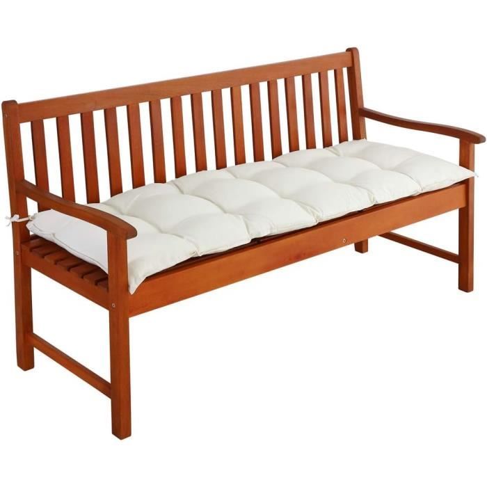 Coussin De Banc Avec Attaches - Intérieur Extérieur Coussin Pour Banc Banquette - 145X45X8Cm ...