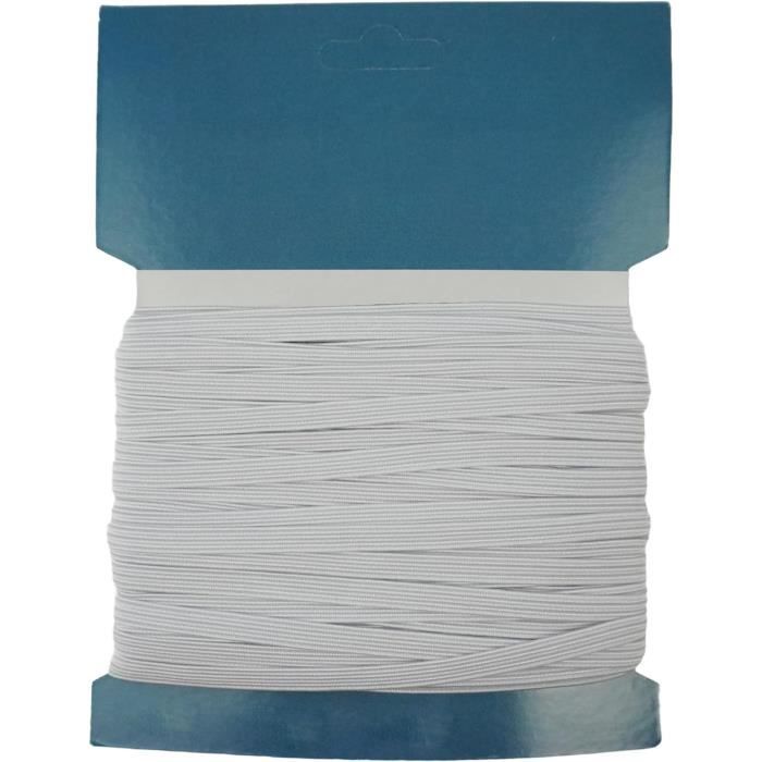 6mm Large Elastic Cordon, Finition Lisse, Fort et Extensible Elastic ...