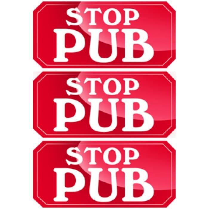 Stickers / autocollants STOP PUB - Cdiscount Maison