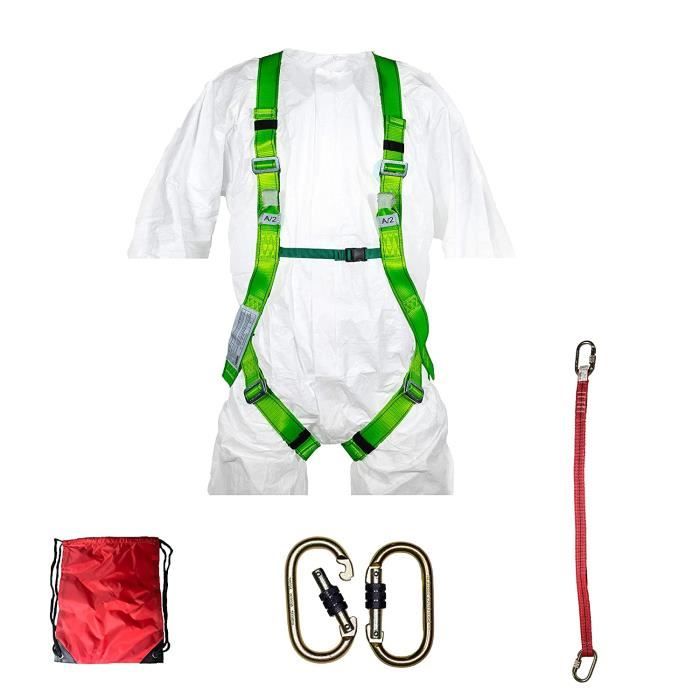 HARNAIS ANTICHUTE 2 points D'ANCRAGE: KIT complet CE protection ...