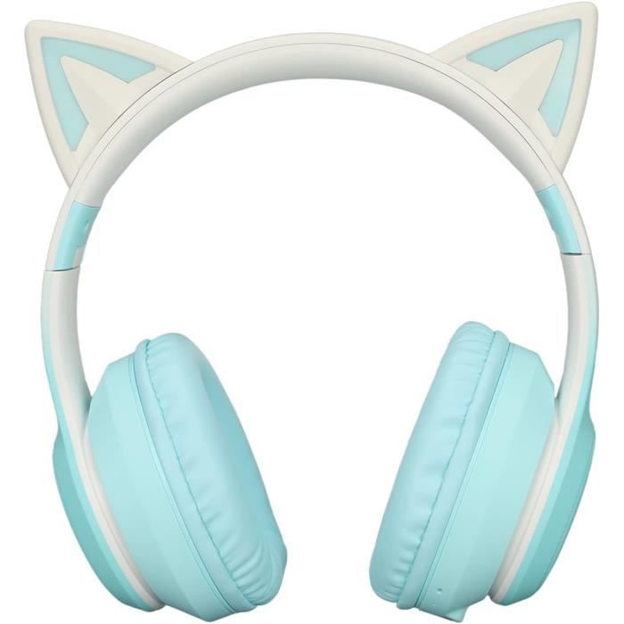 Casque Cat Ear, Casque De Jeu Sans Fil, Pliable, Casque De Musique Avec ...