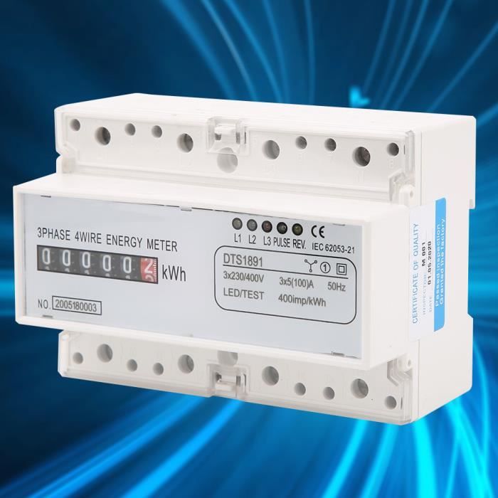ROM Compteur Électrique Triphasé Compteur Kwh Électronique, Compteur ...