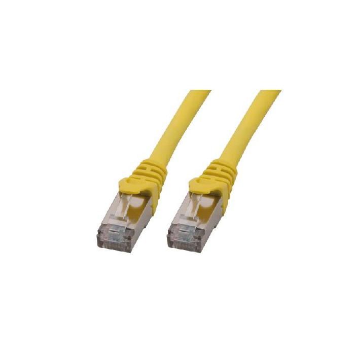 Cordon de brassage RJ45 CAT 6 A S/FTP LSZH MCL 2m - Jaune - Câble ...