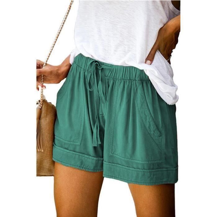 Short Femme Court Short Ete Chic Short Bermuda Court Short Taille Haute ...