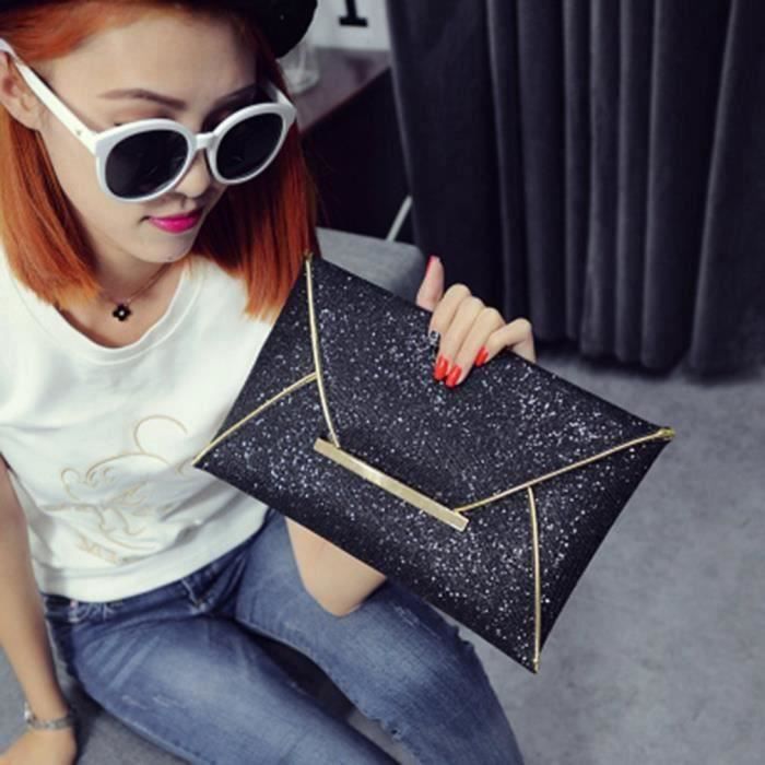 Sing-Lady Sparkling Dazzling Sequins Clutch Bag Purse Evening Party Sac ...