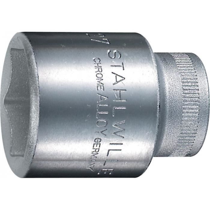 Douille 1/2" 8mm 6kt. Stahlwille - Socket 1/2" n°52 - Chrome - Acier ...