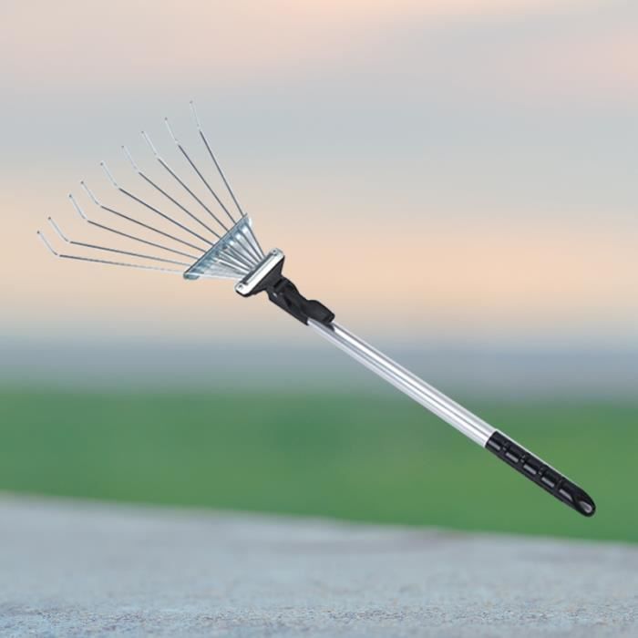 Retractable Leaf Rake Practical Steel Wire Cleaning Garden Tools for ...