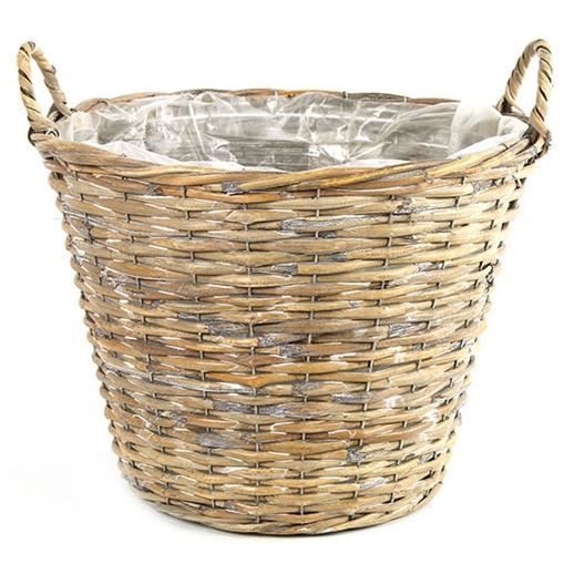 TOM pot de fleurs Minke 40 x 40 x 30 cm bois naturel - Cdiscount Jardin