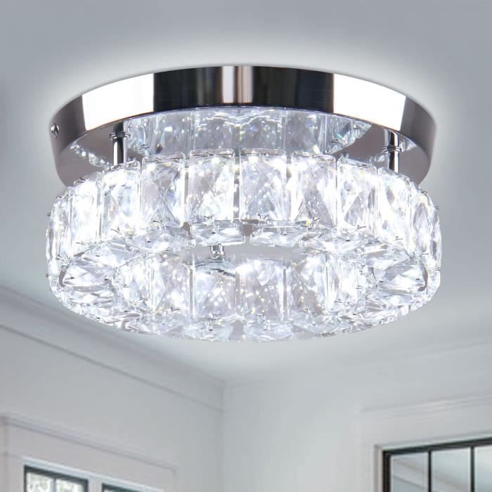 Led Plafonniers En Cristal Modernes Lustre Rond Encastré Suspension ...