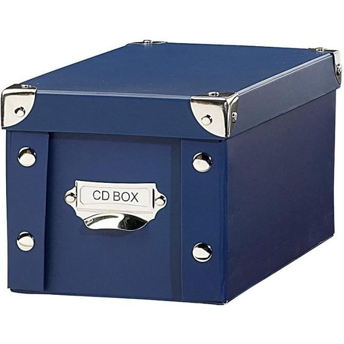 Boîte de rangement pour CD - X-CASE - Pearl bleue - Capacité 140 CD ...