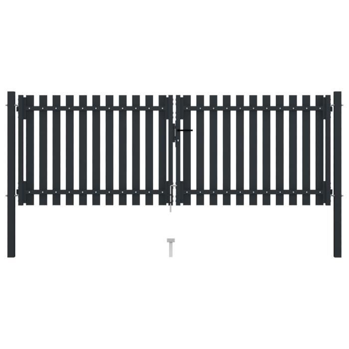 Portail De Clôture Zerodis Hb042 Acier Enduit De Poudre 306x175