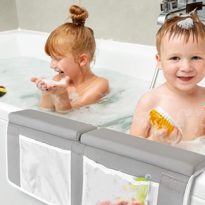 YAP Ensemble bébé genouillère de bain et coussin coudes avec rangement - Sécurité anti-dérapante ...