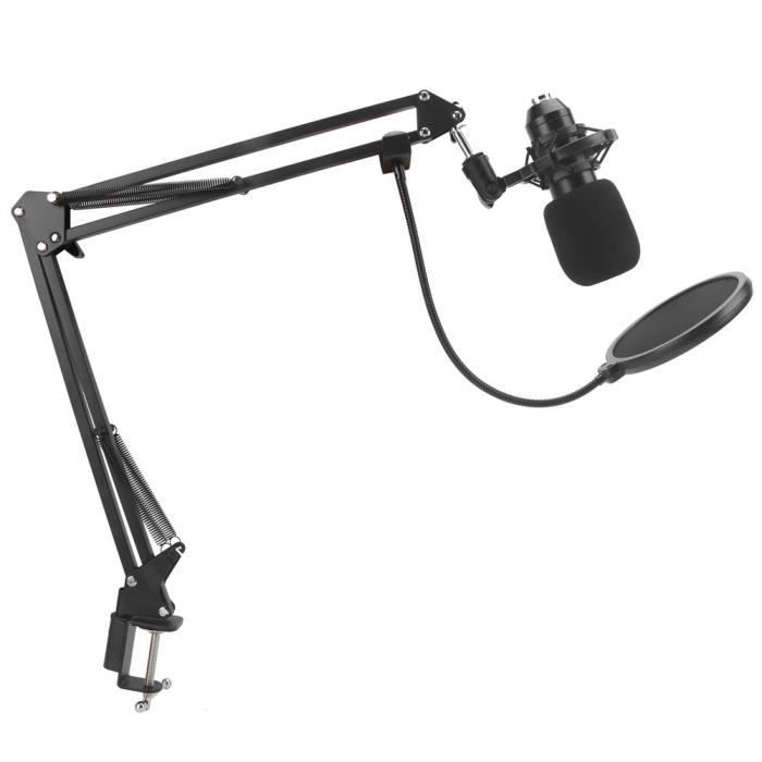 Zerodis Microphone sur pied suspendu Équipement d'enregistrement câblé ...