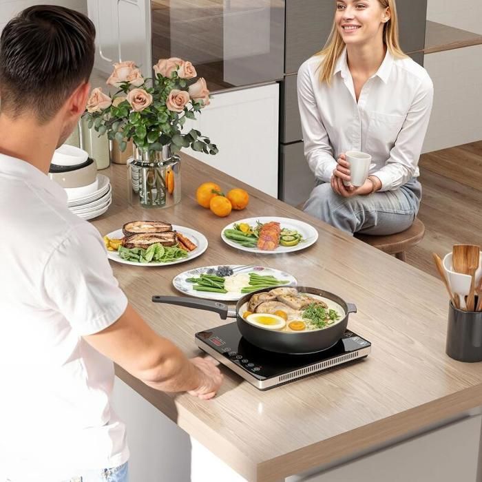 Plaque Induction Portable 2000W 10 Niveaux Minuterie LED - Cdiscount ...