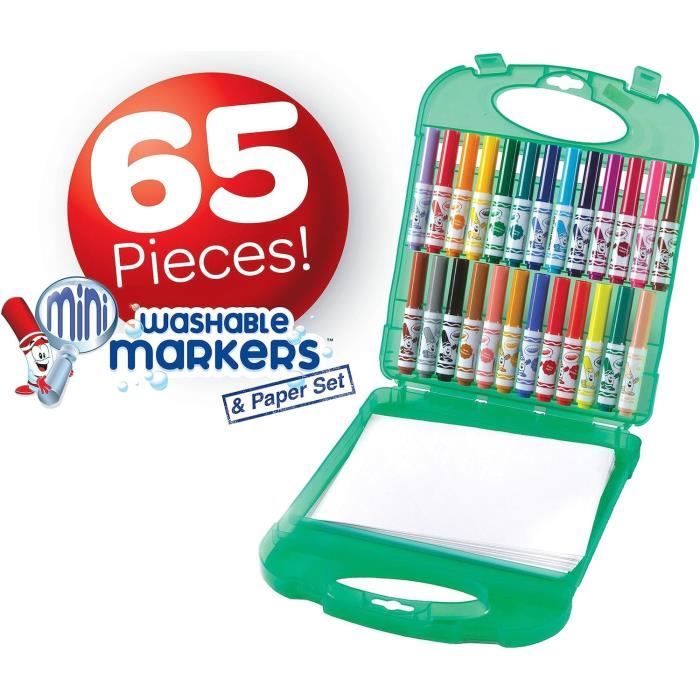 04-5227-E-000 - Mallette De Mini Feutres À Colorier - Lavables 65 Unité ...
