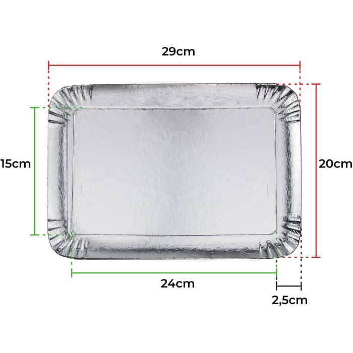 Lot de 25 plateaux en carton Plateaux de présentation pour pâtisseries ...