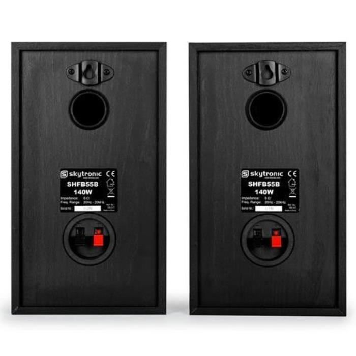 2 enceintes hifi 2 voies FENTON SHFB55B noires 70 watt rms 140 watts ...