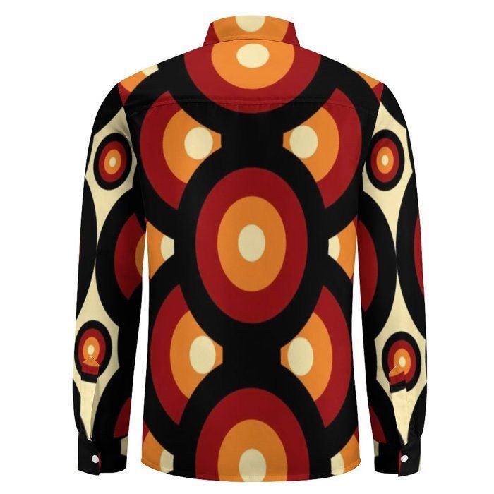 Chemises décontractées vintage du milieu du siècle pour hommes,style ...