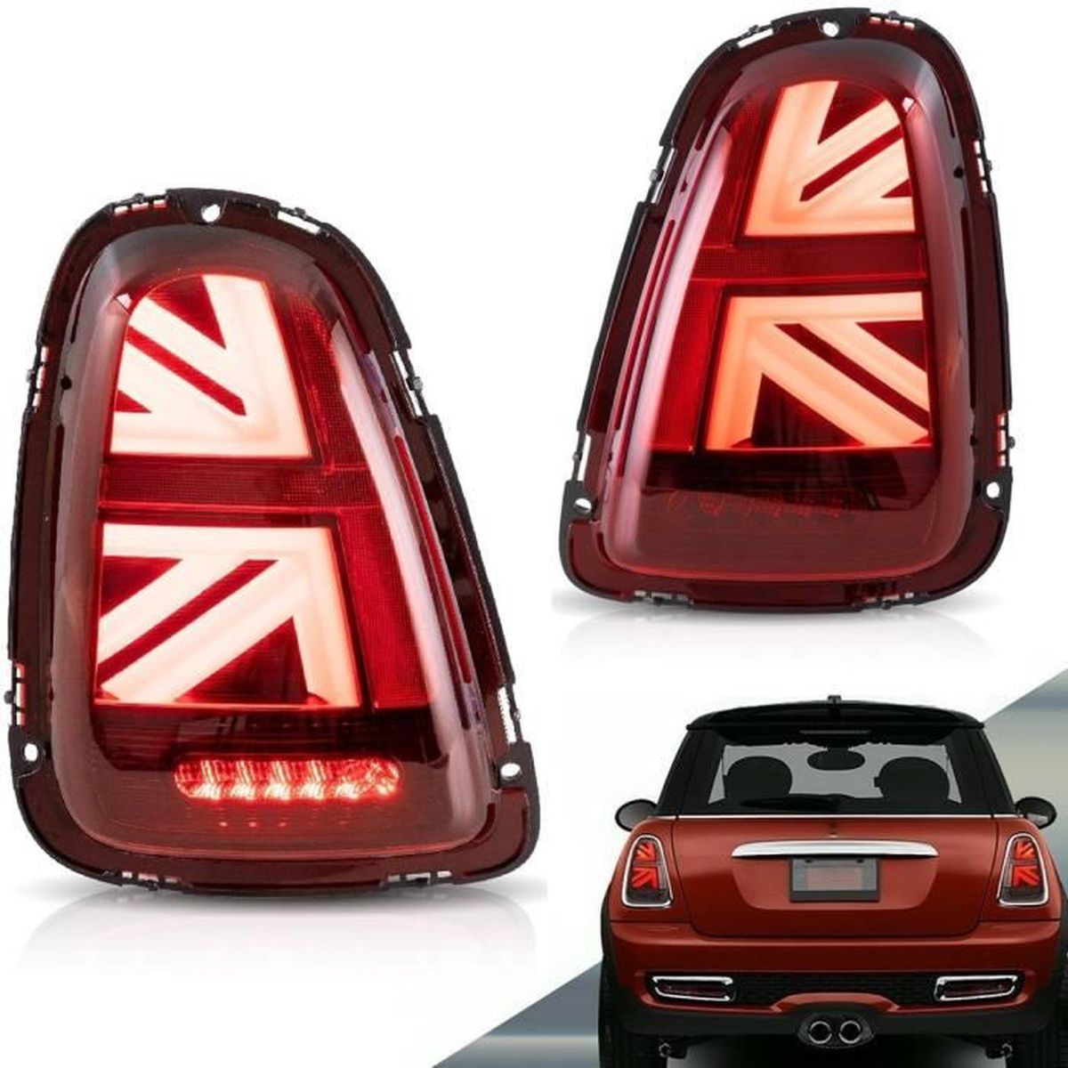 2 FEUX ARRIERE LED POUR MINI COOPER R56 R57 DE 11/2006 A 12/2013 ...
