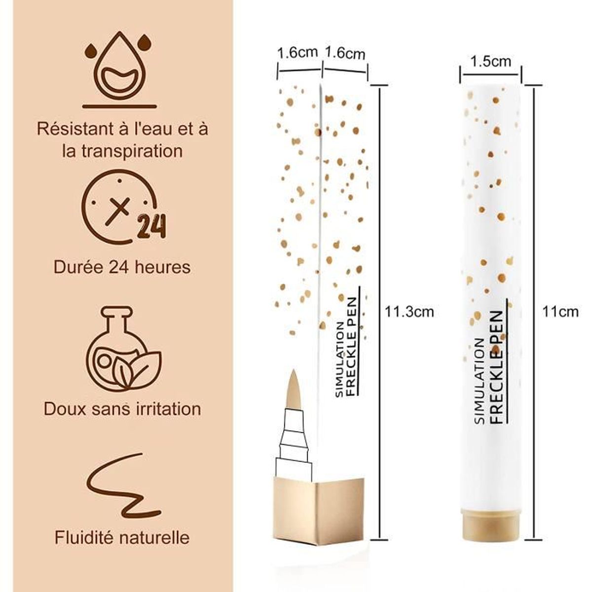 Stylo de Tache de Rousseur Freckle Pen Crayon Tache de Rousseur Longue ...