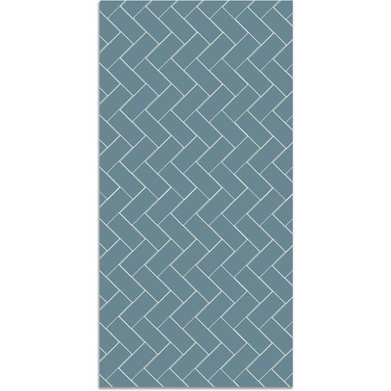 Tapis Du Sol Mosaïque De Briques Bleues 40X80 Cm Tapis De Cuisine En ...