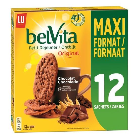 Belvita petit dejeuner chocolat - LU - 600 g - Cdiscount Au quotidien