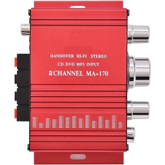 Queen.Y Mini 12V Portable Puissance Stéréo Son Ampli Audio Double 2 ...