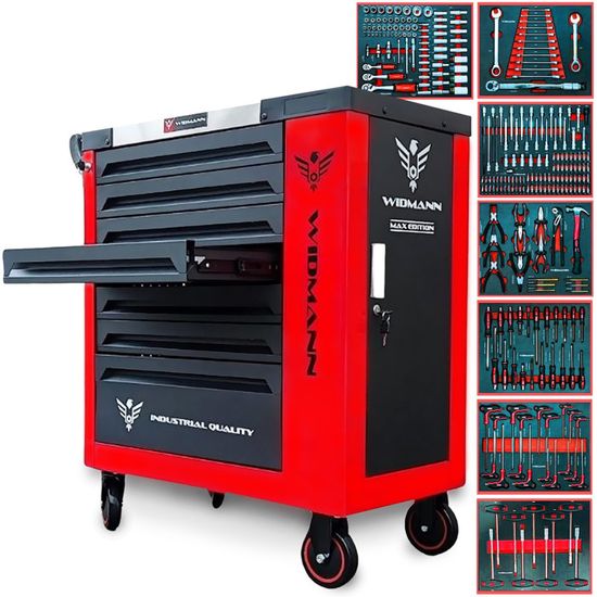 Servante d'atelier Widmann Tools Cabinet Max edition PRO TCM7-7- RED ...