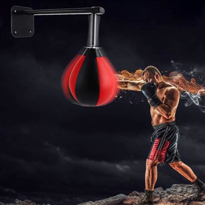 Generp Punching Ball Adulte Sac De Boxe en Cuir Boxe Speed Ball ...