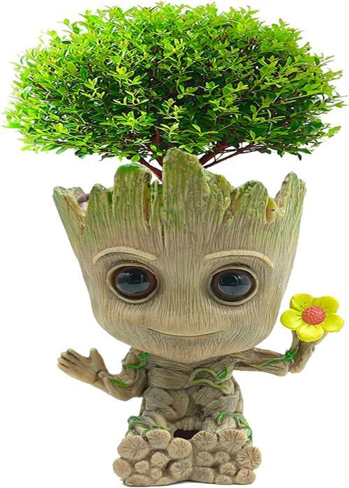 Baby Groot Pot De Fleurs Treeman Sculpture De Jardin Pots De Fleurs ...
